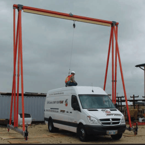 Mobile A-Frame Fall Arrest System | Diversified Fall Protection