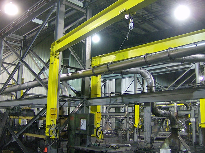 Articulating Jib & Beam Trolley Systems | Overhead Rigid Rail Fall ...